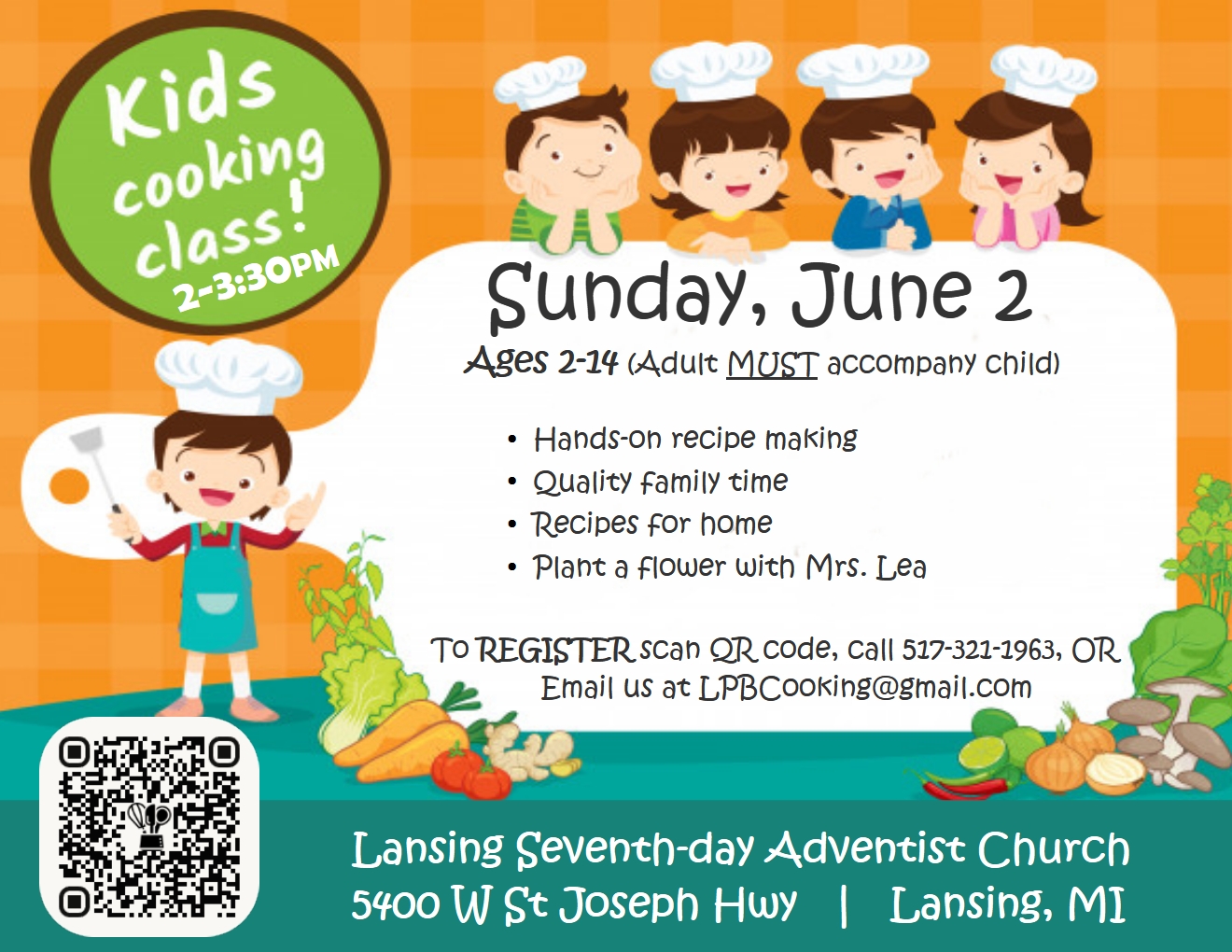 Kids Cooking Class in Lansing - Strong Tower Radio