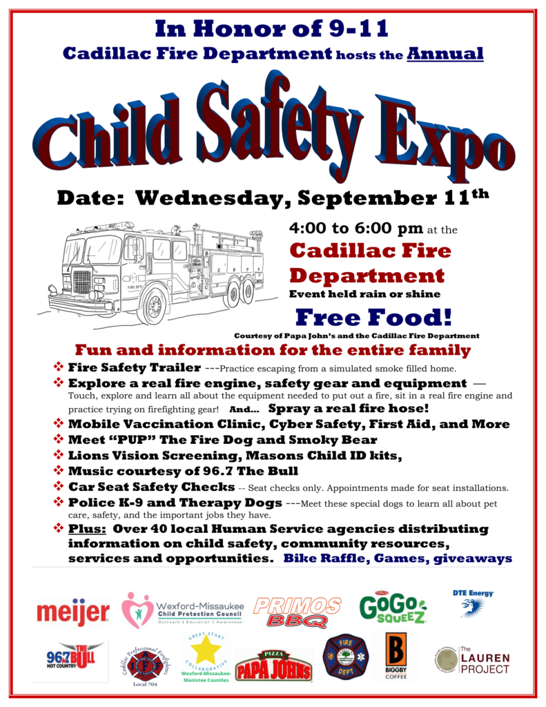 Kid's Safety Expo in Cadillac - Strong Tower Radio